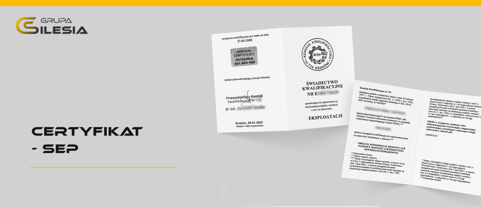 Uprawnienia, Kurs SEP do 1kv G1, G2, G3 - egzamin, uprawnienia